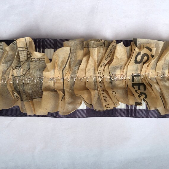 Ribbon and Paper Ruffle Ruffle for Junk Journals Ruffles for - Etsy