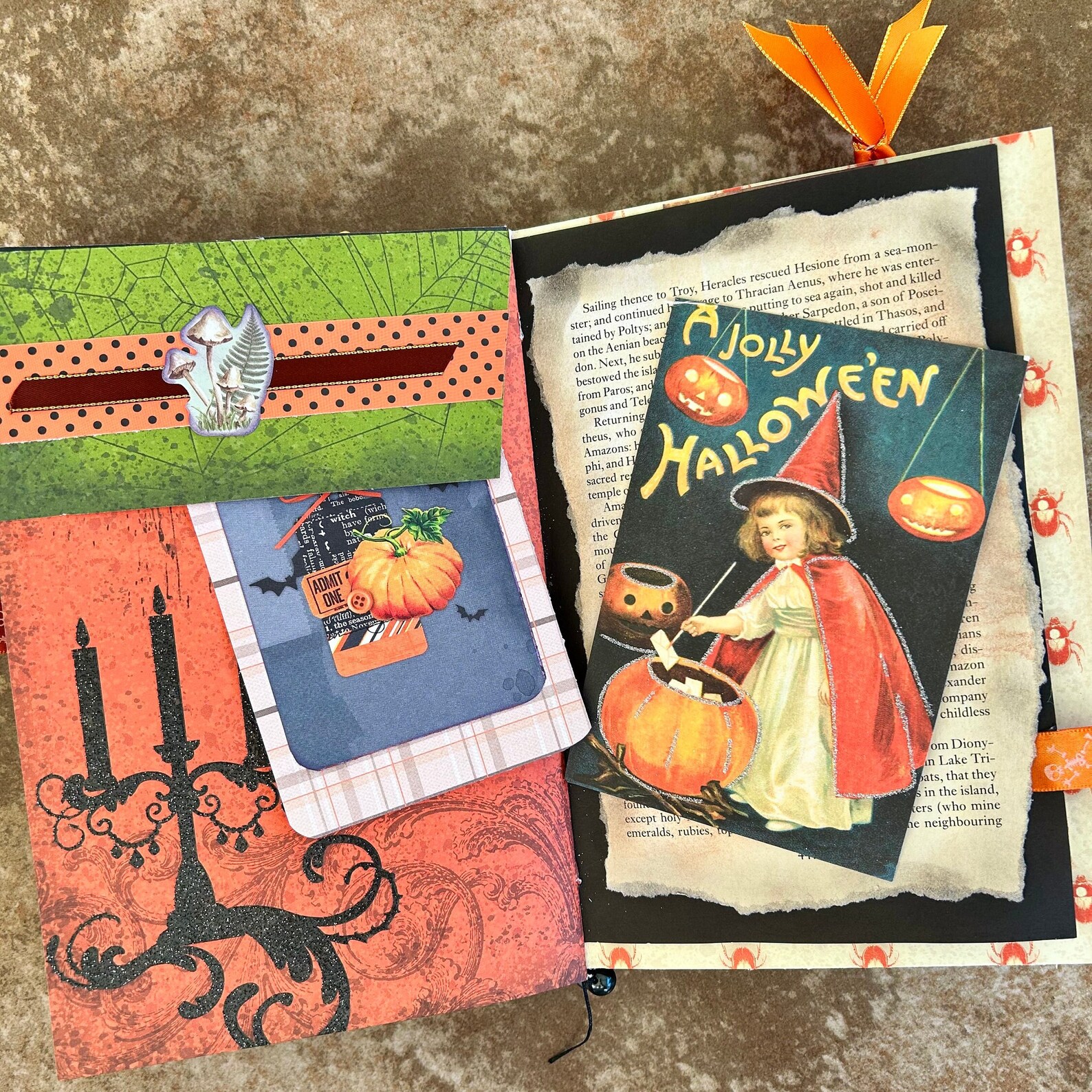 Halloween Junk Journal, October Daily Journal, Halloween Scrapbook ...