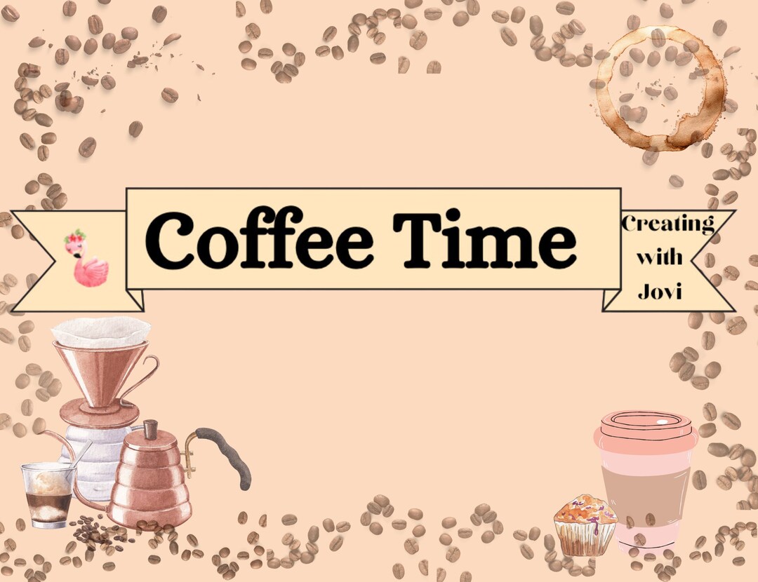 Coffee Time Printable, Coffee Journal Papers, Coffee Scrapbook, Coffee ...