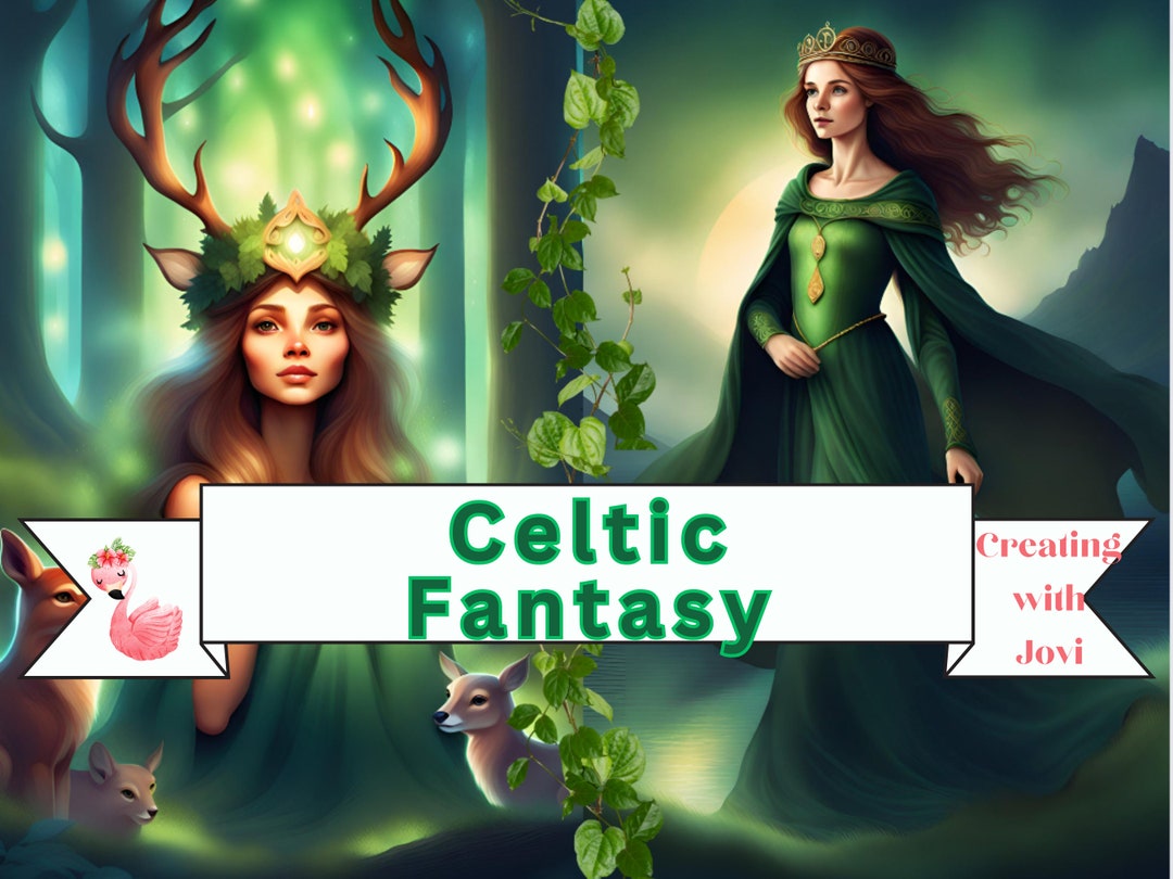 Celtic Junk Journal Kit, Enchanted Forest Printable, Celtic Fairies ...