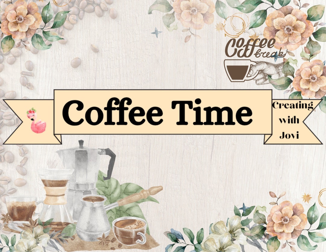 Coffee Time Printable, Coffee Journal Papers, Coffee Scrapbook, Coffee ...