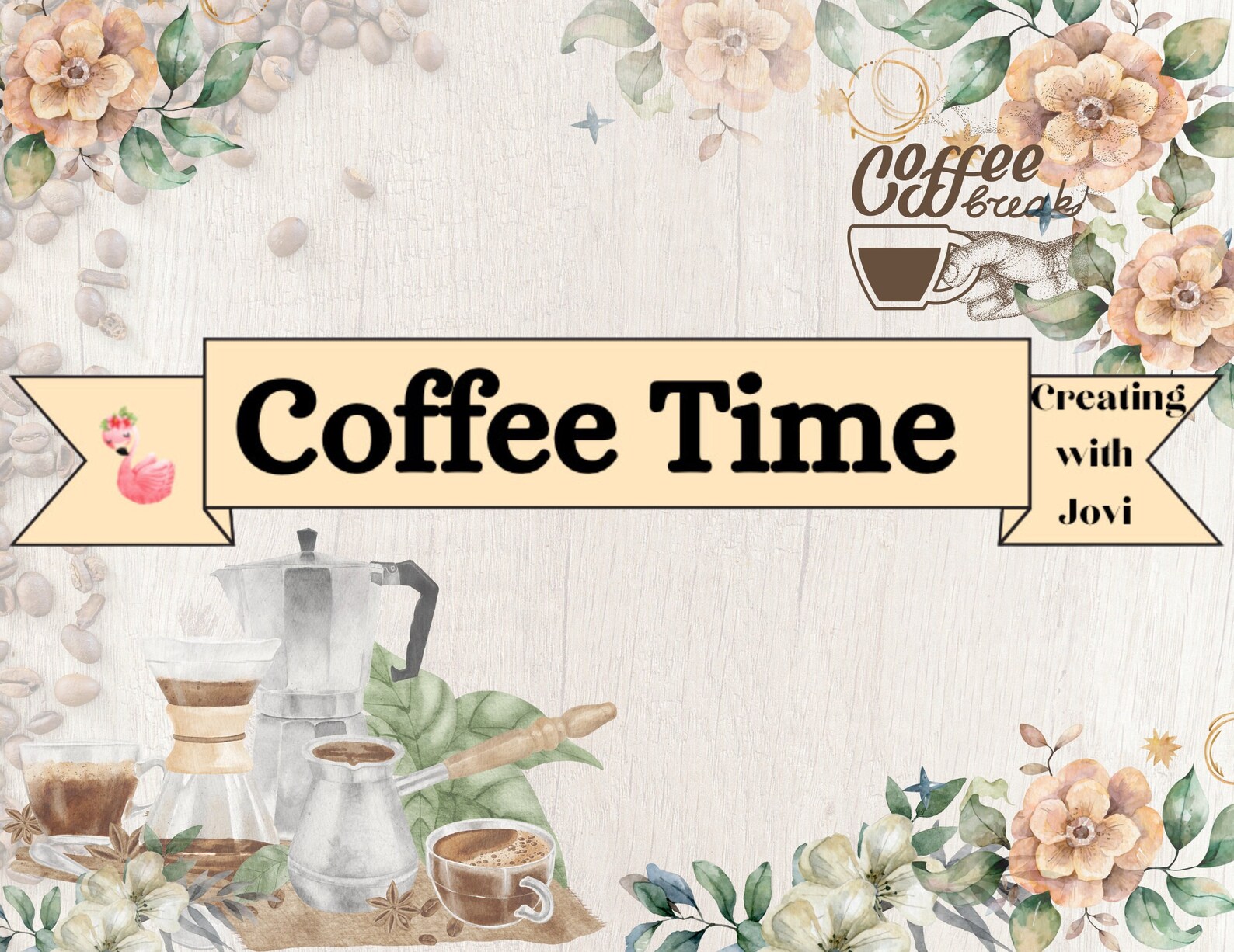 Coffee Time Printable, Coffee Journal Papers, Coffee Scrapbook, Coffee ...
