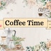Coffee Time Printable, Coffee Journal Papers, Coffee Scrapbook, Coffee ...