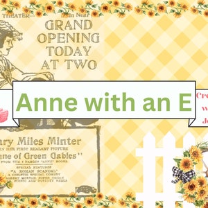 Anne With an E Scrapbook Pack, Anne of Green Gables Junk Journal Kit ...