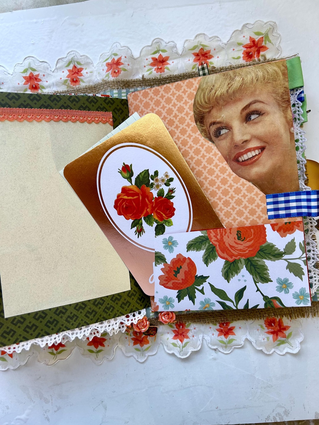 Mid Century Junk Journal, 1950's Style Journal, Handmade Retro Journal ...