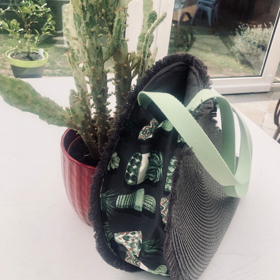 Sac set de table sac cactus sac rond sac à main sac | Etsy France