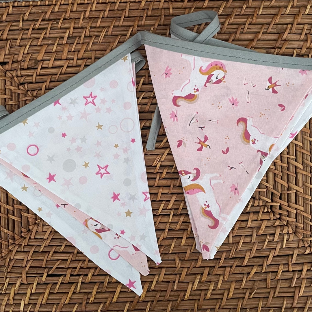 Personalisierte Girlande für Kinderzimmer aus Stoffen - Etsy.de