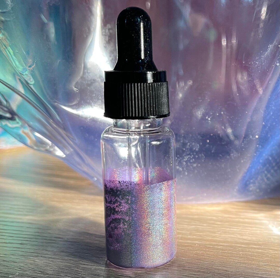 Funkadelic Holographic Mermaid Ink Deep Mauve 'urchin' - Etsy