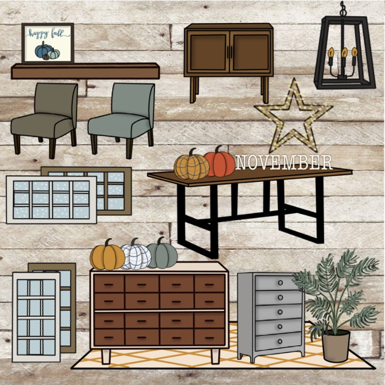Bitmoji Decor | November | Early Winter | Clipart | Digital Classroom ...