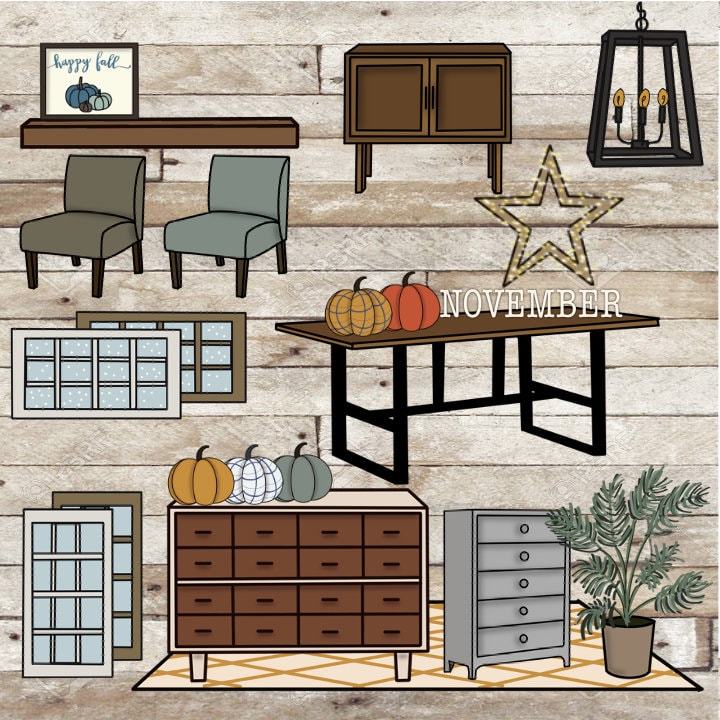 Bitmoji Decor | November | Early Winter | Clipart | Digital Classroom ...