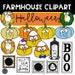 Halloween Clipart | Bitmoji Decor | Halloween Farmhouse Clipart - Etsy