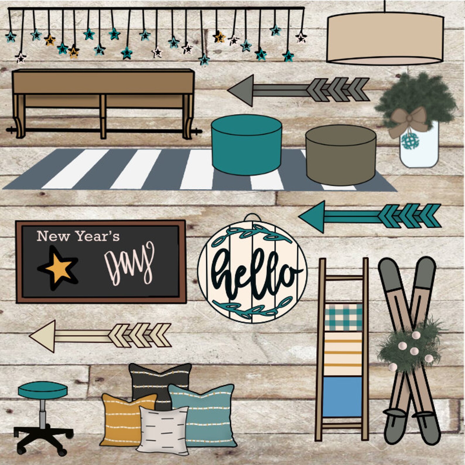 Bitmoji Decor | January Bitmoji Decor | Winter Bitmoji Decor | Digital ...