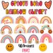 Groovy Boho Rainbow | Retro Rainbow | Groovy Rainbow | Retro Clipart ...