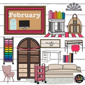 Bitmoji Decor February Bitmoji Decor Valentines Digital Classroom - Etsy