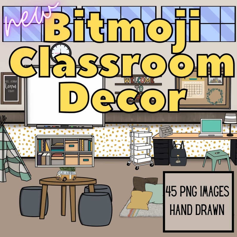 Bitmoji Decor | New Bitmoji Decor | Year Round Decor | Digital ...