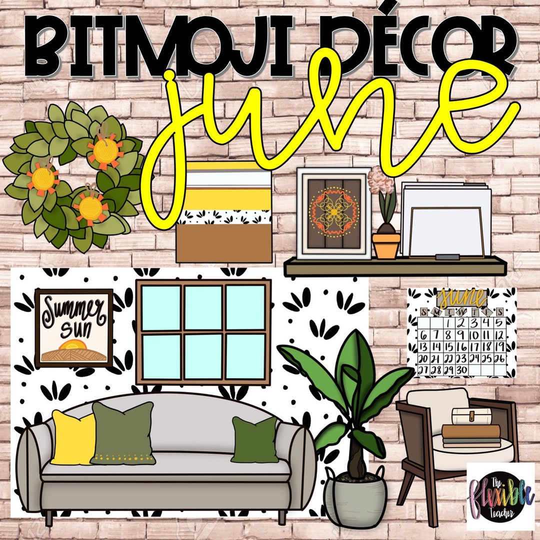Bitmoji Decor | June Bitmoji Decor | Spring Decor | Digital Classroom ...