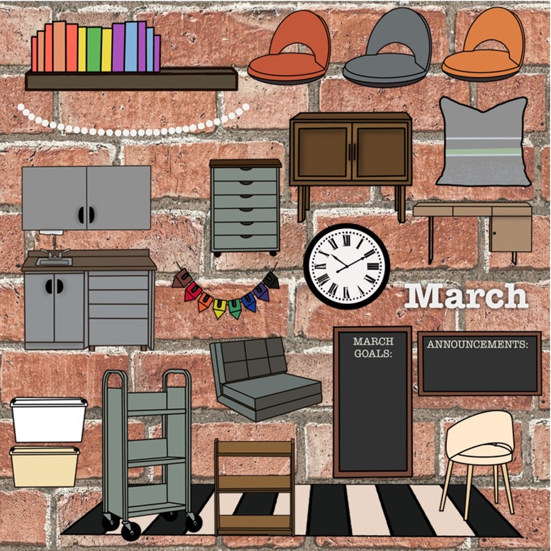 Bitmoji Decor | March Bitmoji Decor | Basketball St Patricks | Digital ...