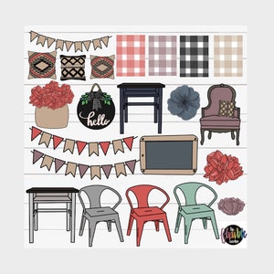 Farmhouse Bitmoji Classroom Decor | Bitmoji Business or Classroom - Etsy