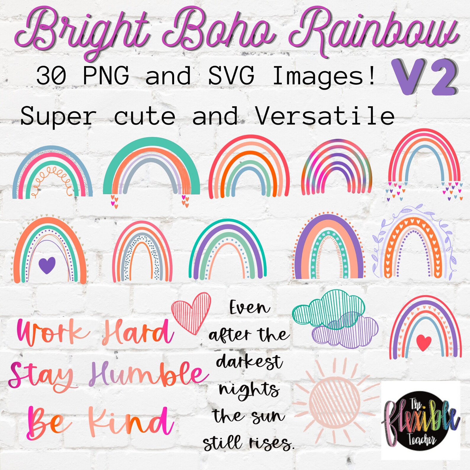 Boho Rainbow | Bright Edition | Volume 2 - Etsy
