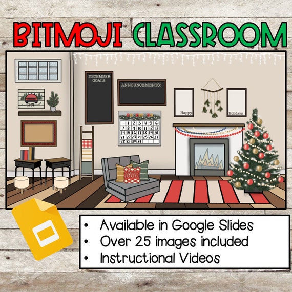 Bitmoji Classroom Digital Classroom Christmas Bitmoji - Etsy