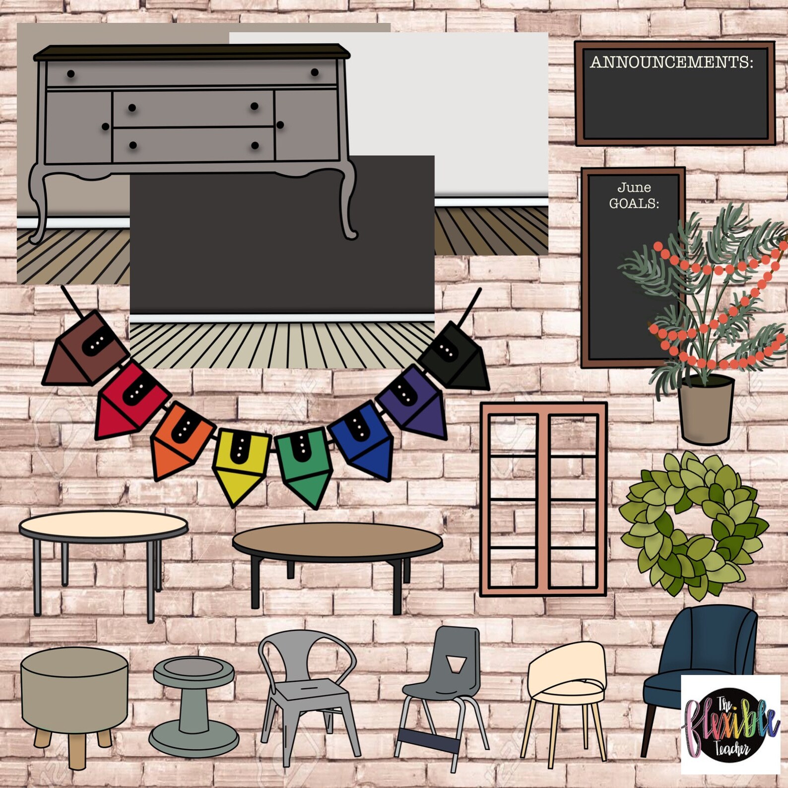 Bitmoji Decor | June Bitmoji Decor | Spring Decor | Digital Classroom ...