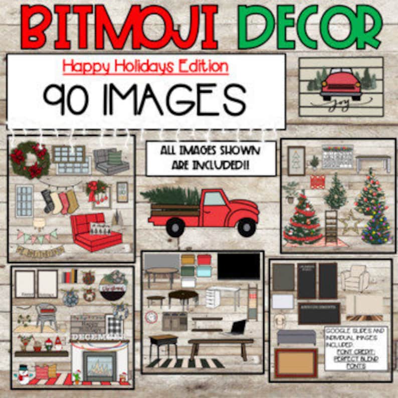 Bitmoji Decor | Bitmoji Holiday | Digital Classroom Holiday | Holiday ...
