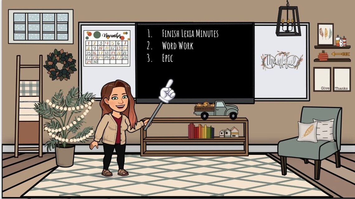 Bitmoji Decor | November | Early Winter | Clipart | Digital Classroom ...