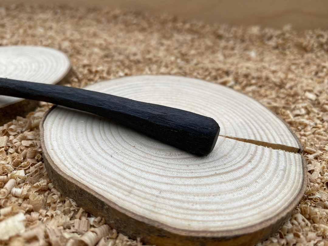 Handcrafted Pocket Wand IRISH BOG OAK 7000-8000 Year Old Rare Irish Bog ...