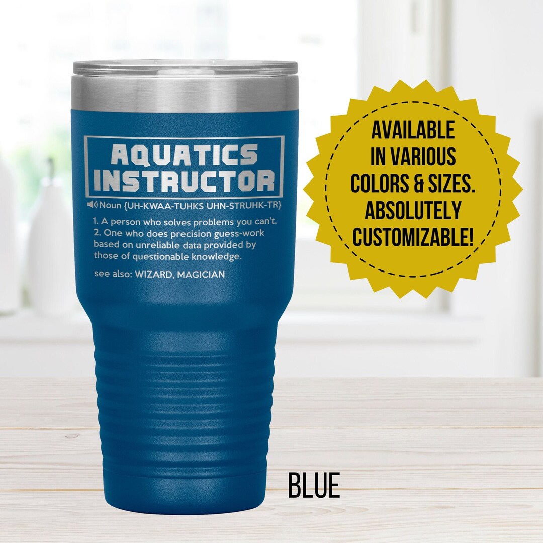 Aquatics Instructor Gift Tumbler, Retirement Gift, Appreciation Gift ...