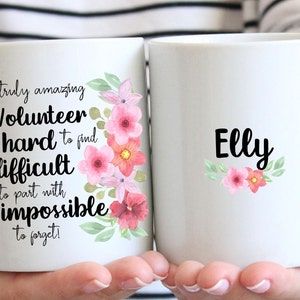 Personalized Volunteer Gift for Women, Volunteer Mug, Appreciation Gift ...