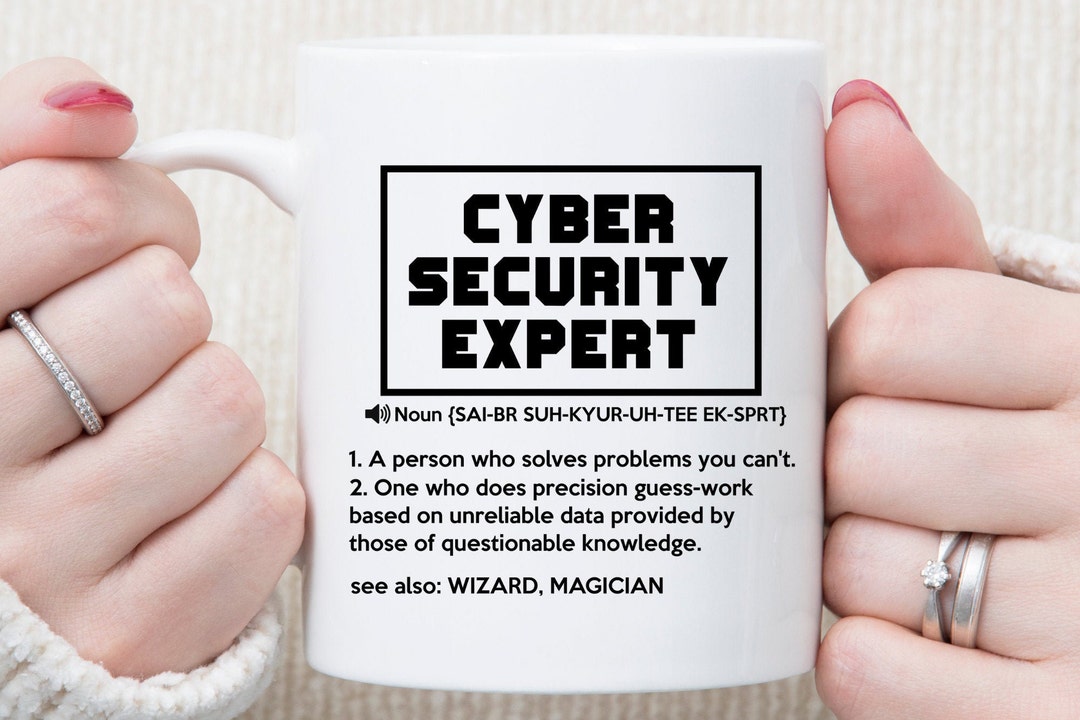Lustige Cyber Security Expert Geschenk Tasse für Männer & Frauen ...