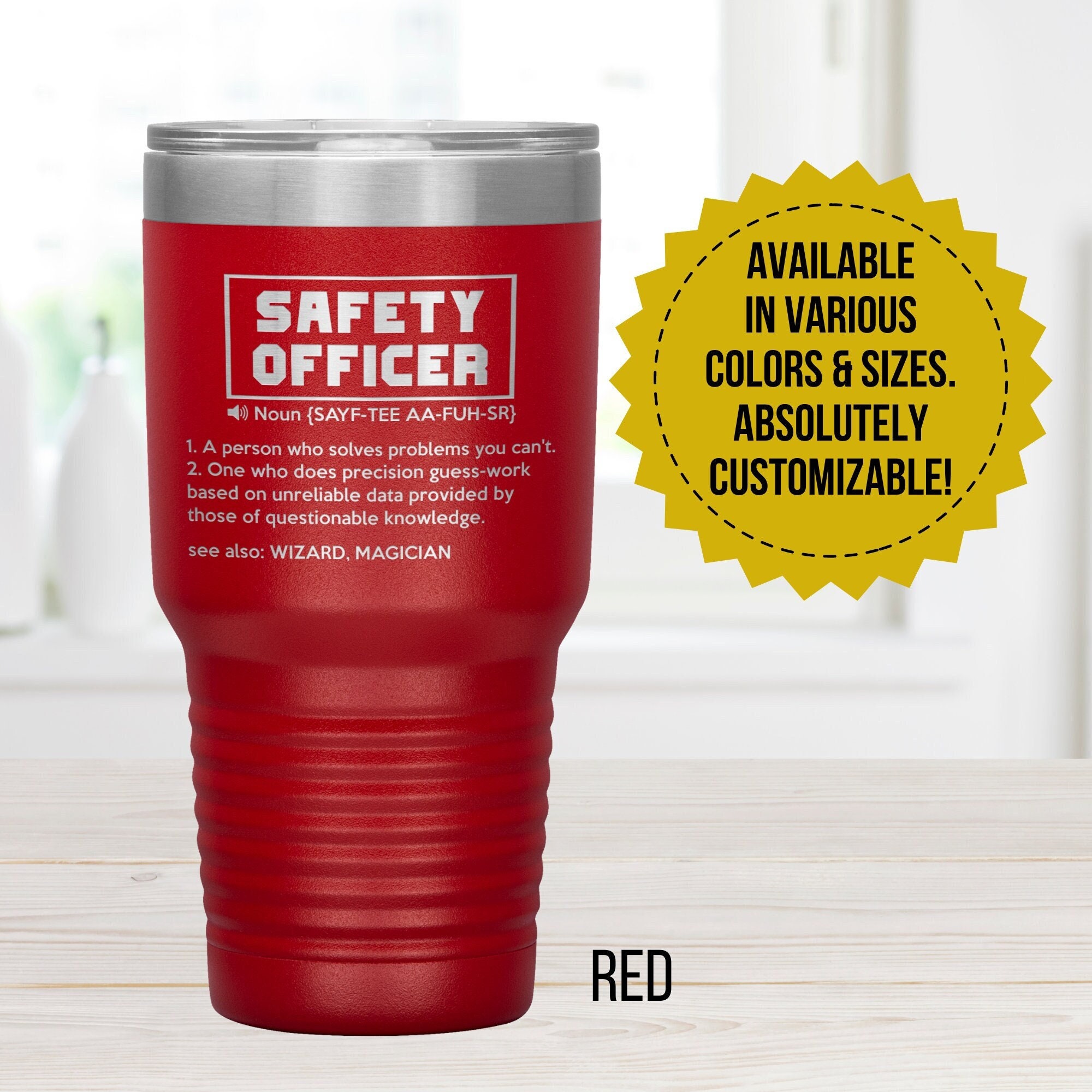 Safety Officer Gift Tumbler Retirement Gift Appreciation - Etsy