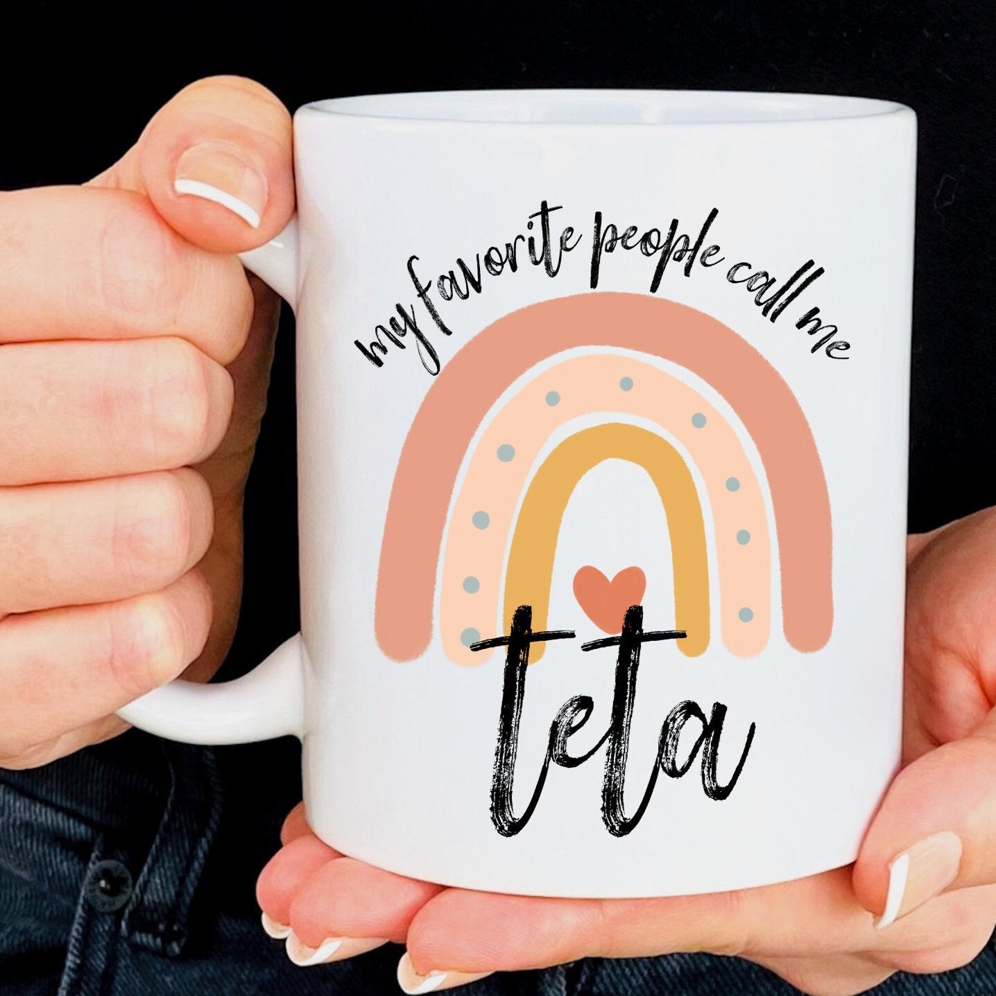 Personalized Teta Gift My Favorite People Call me Teta Teta | Etsy