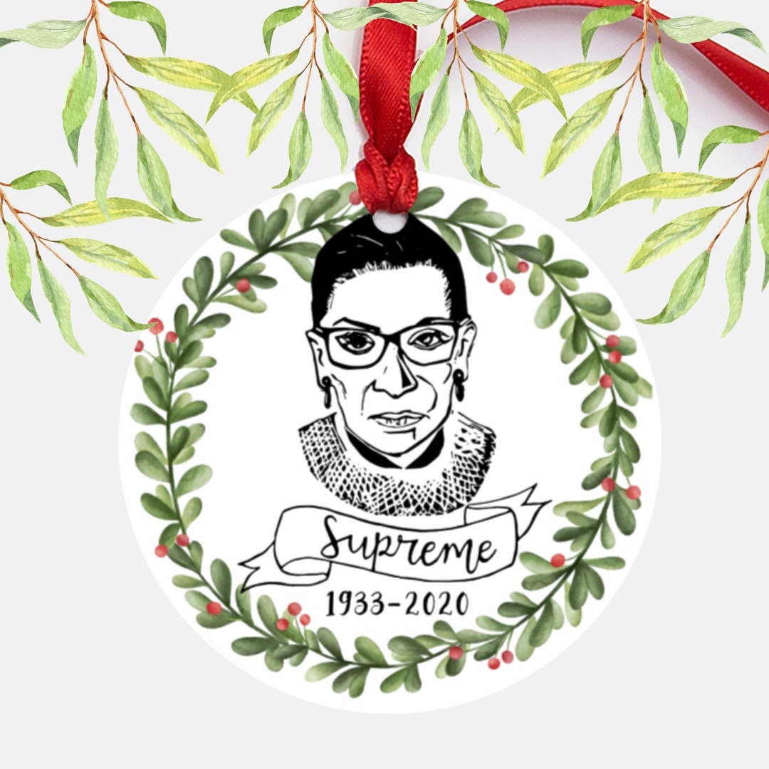 Regalo de adorno RBG para mujeres, RBG Supreme, Ruth Bader Ornament ...