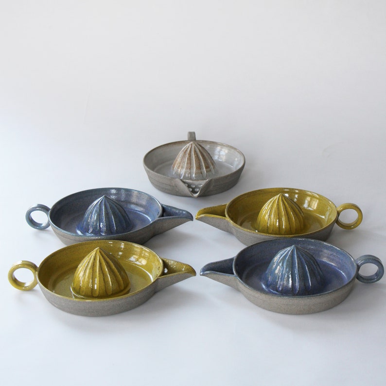 Handmade Ceramic Citrus Juicer: Wheel Thrown Stoneware Squeezer - Etsy