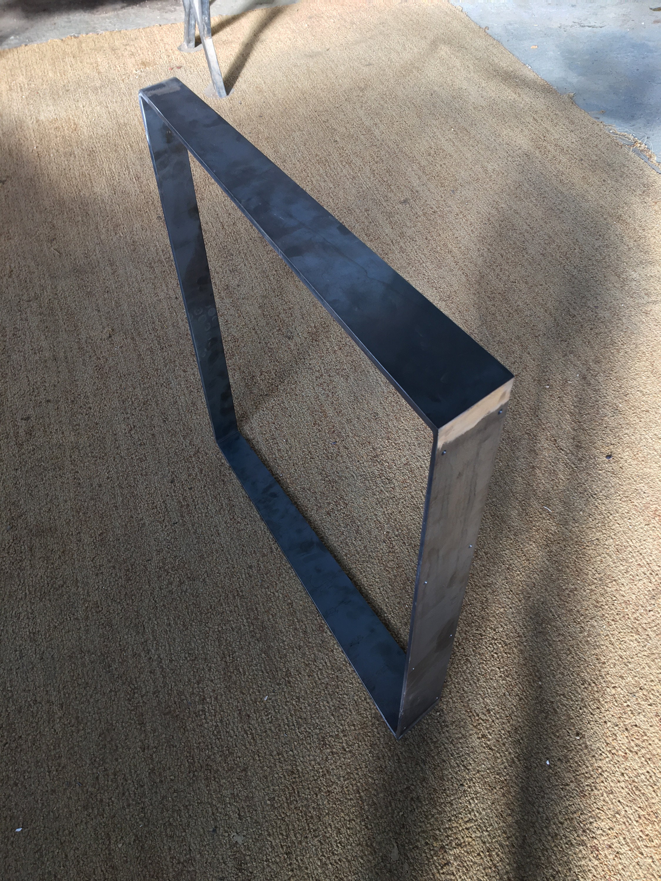 Metal Table Legs Flat Steel Table Legs U Shape Table Legs - Etsy