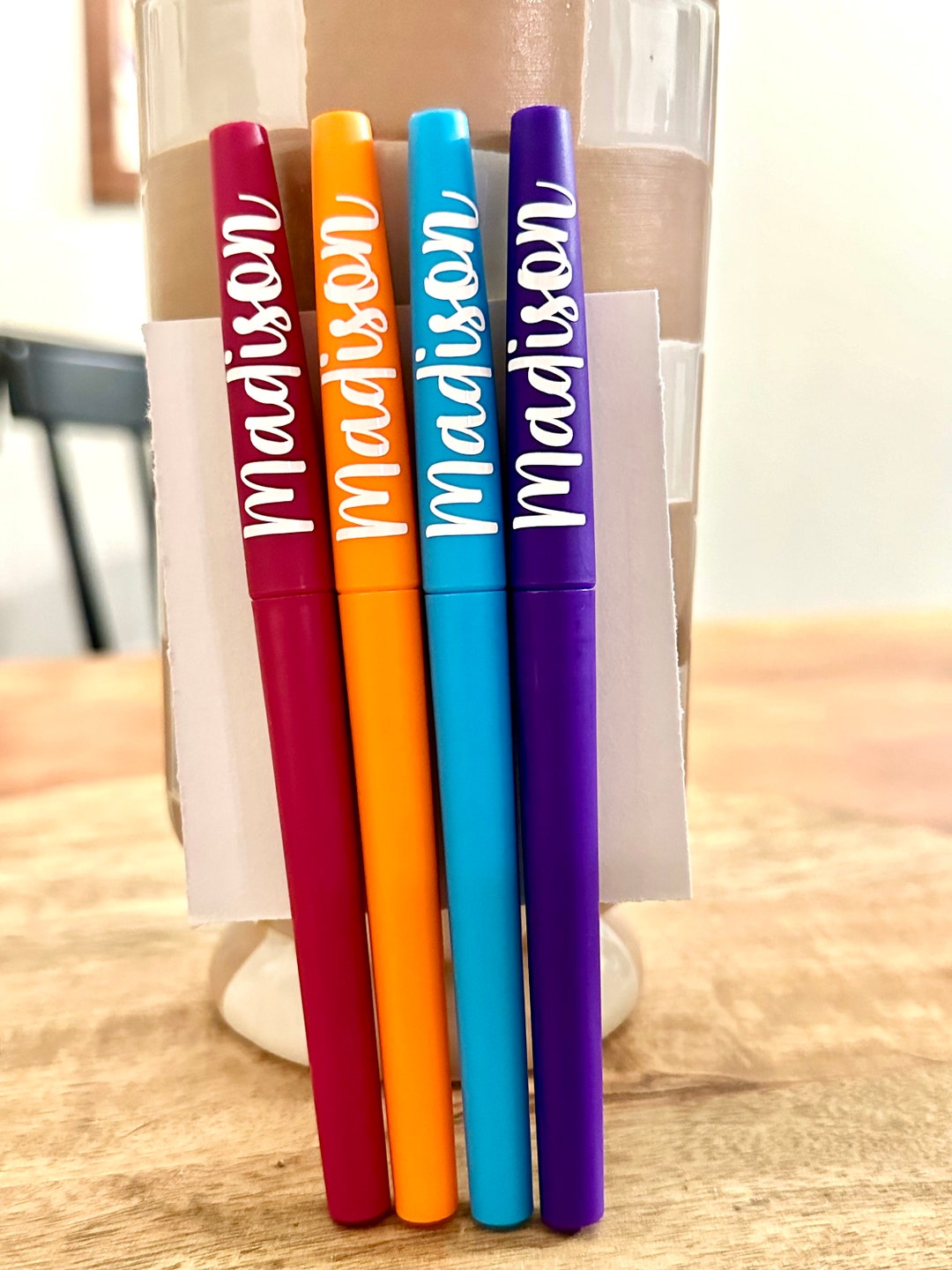 Personalized Flair Pen Set of 4 | Teacher Appreciation | Planner Pen ...