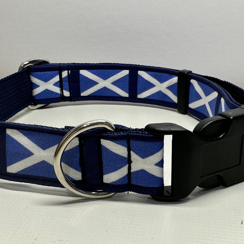 Dog Collar Blue Design - Etsy UK
