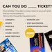 Custom Laminated Concert Ticket Souvenir, Personalized Event Keepsake ...