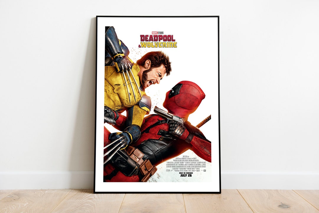 Framed Deadpool & Wolverine, Deadpool 3 Wall Art, Wall Decor, Poster ...