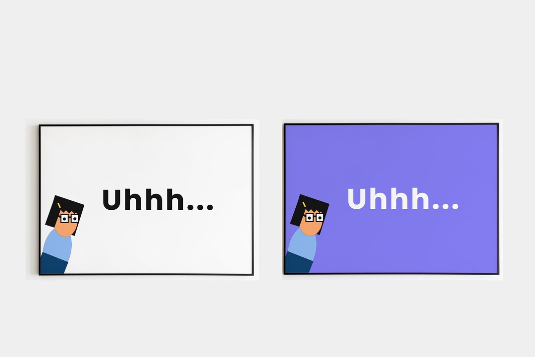 Uhhh... Gift, Wall Art, Wall Decor, Poster, A4, A3, Funny, Uhhh ...