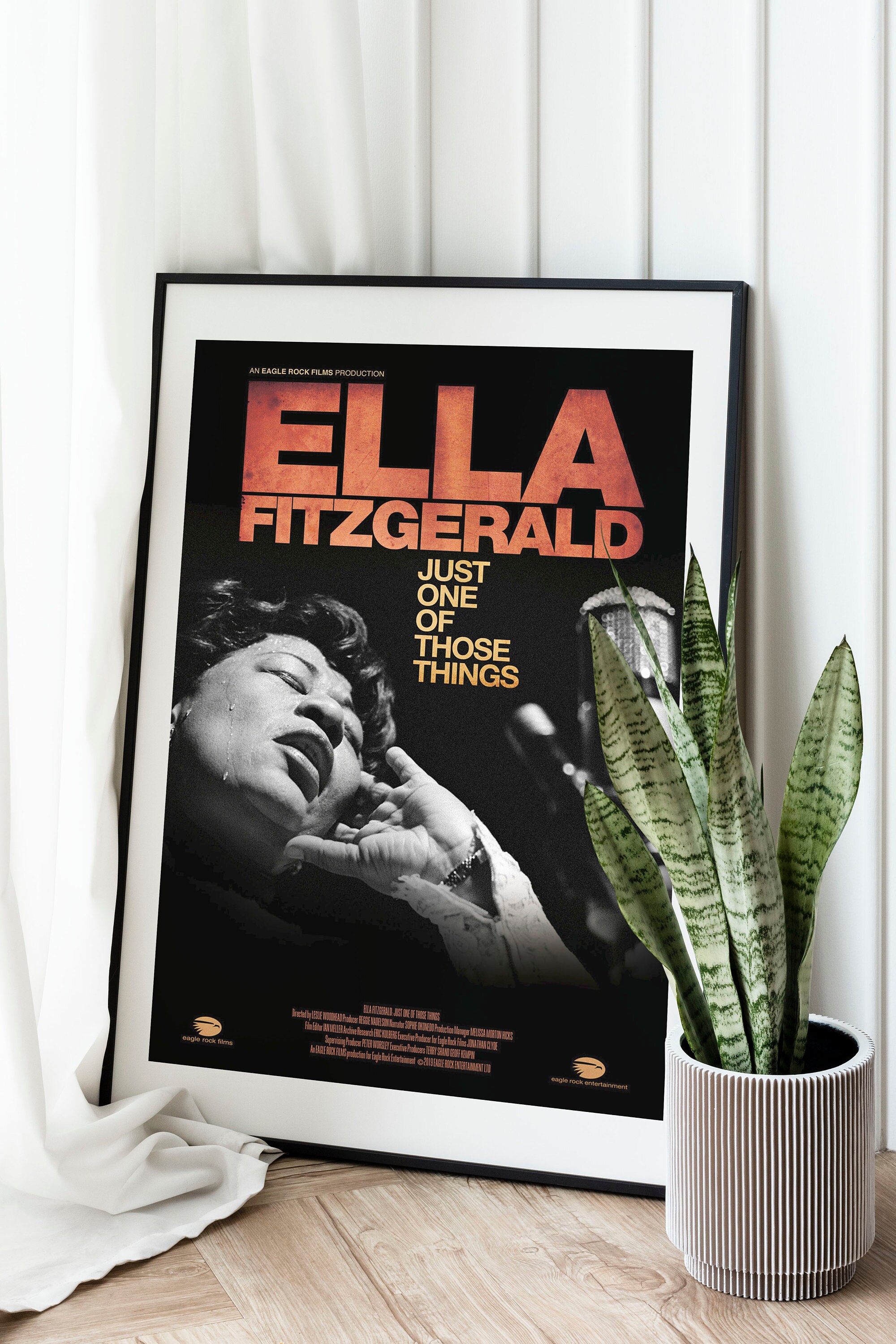 Framed Ella Fitzgerald Poster Just One of Those Things Ella - Etsy