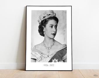 Queen Elizabeth Poster - Etsy UK