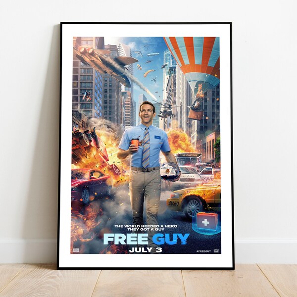 Free Guy Movie Poster - Etsy