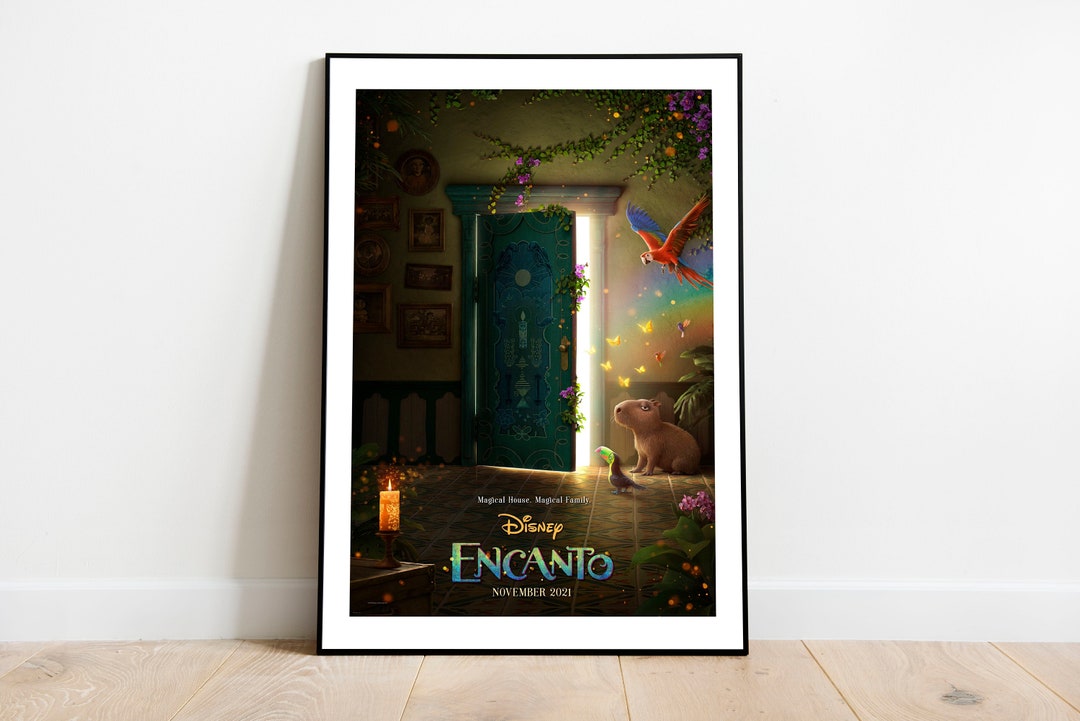 Framed Encanto Movie Poster 2021 Walt Disney Wall Art Wall - Etsy