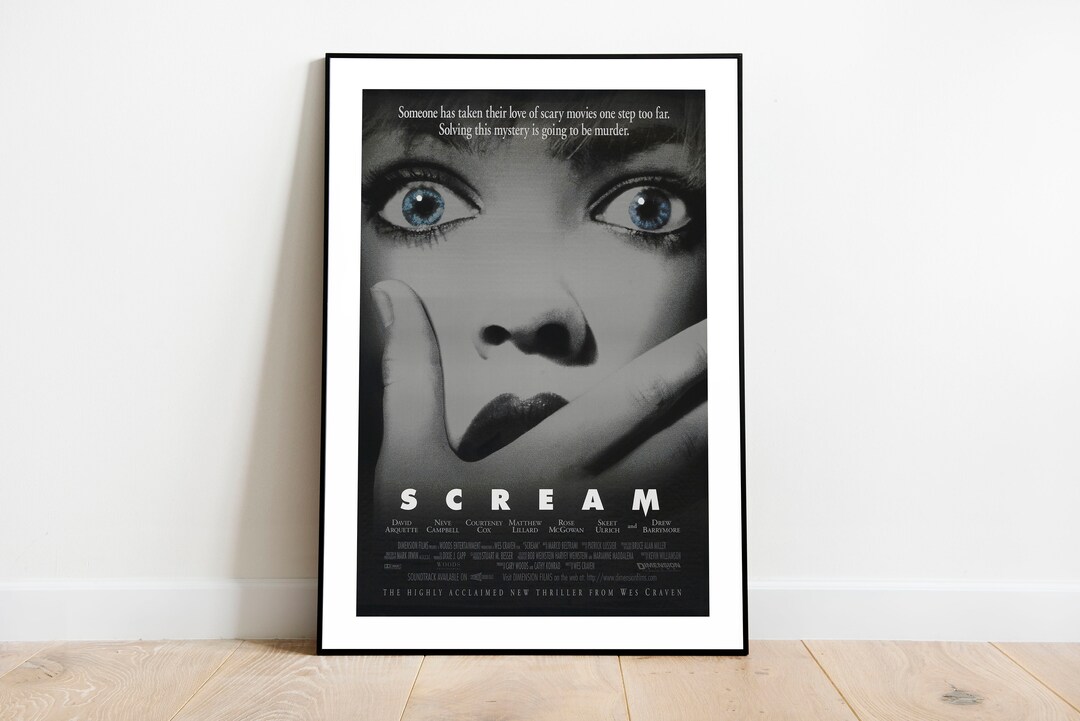 Framed Scream Movie Poster 1996, Wall Art, Wall Decor, Poster, A4, A3 ...