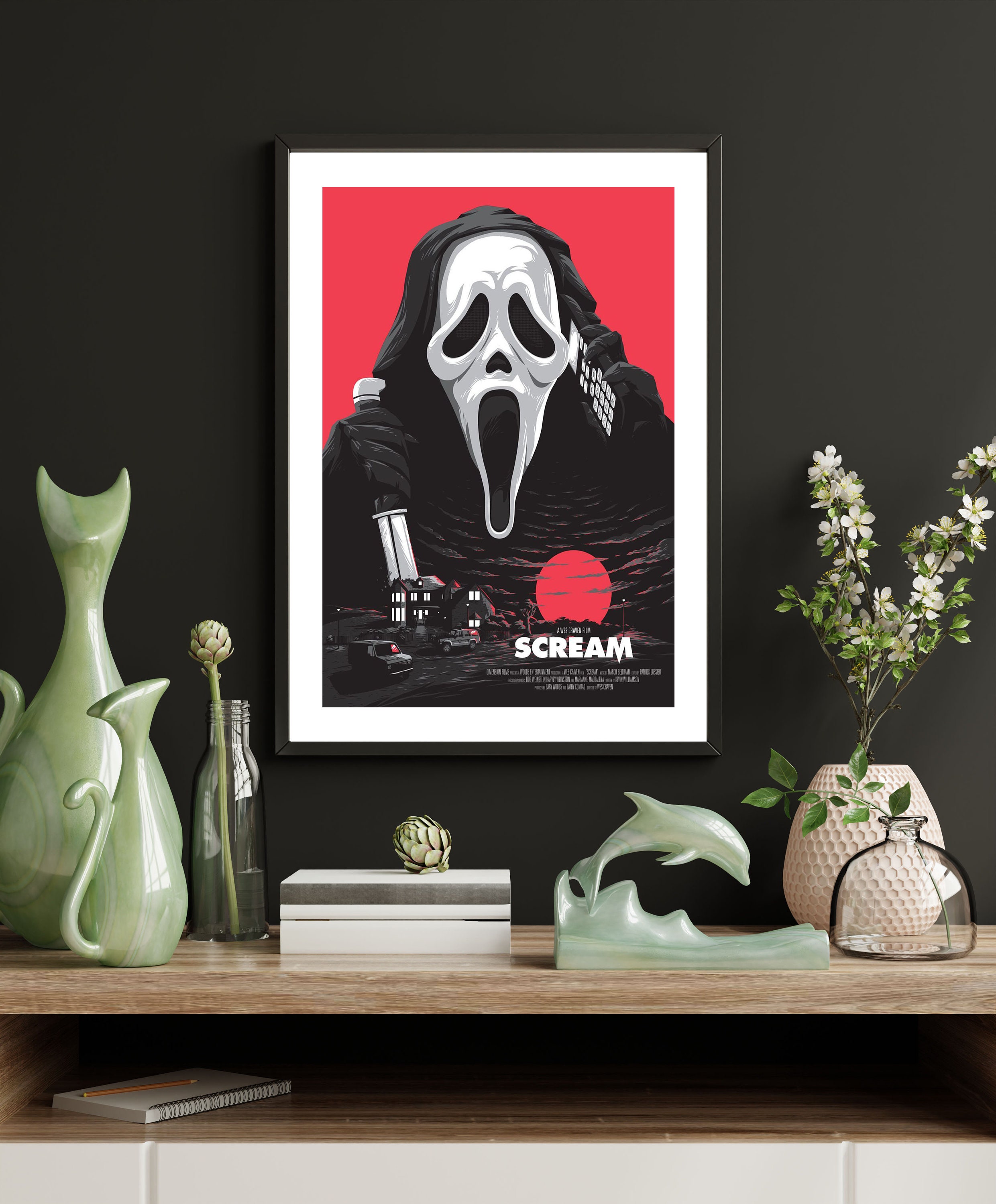 Retro Scream Movie Poster 1996, Ghostface Wall Art, Wall Decor, Poster ...