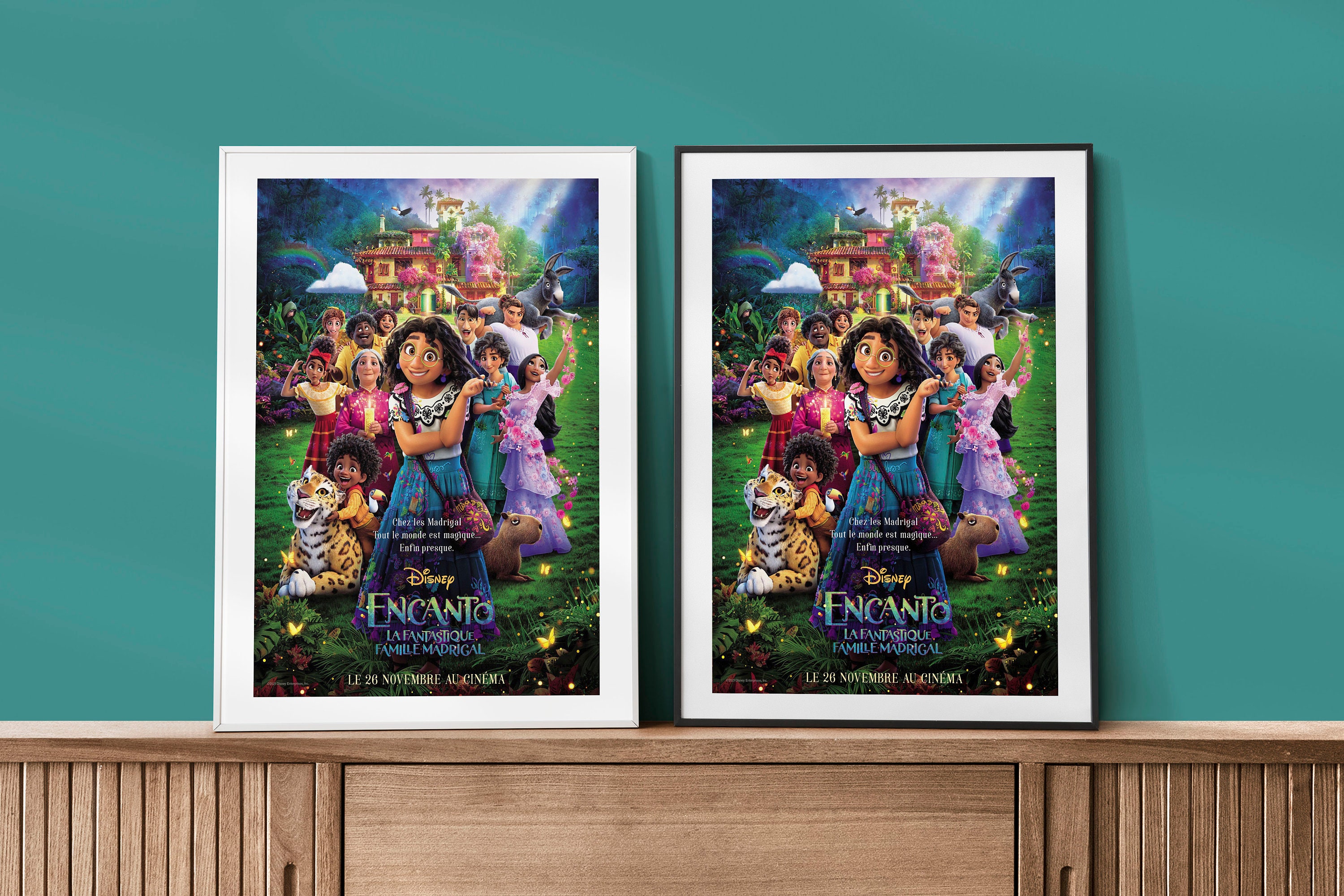Framed Encanto Movie Poster 2021 Walt Disney Wall Art Wall - Etsy