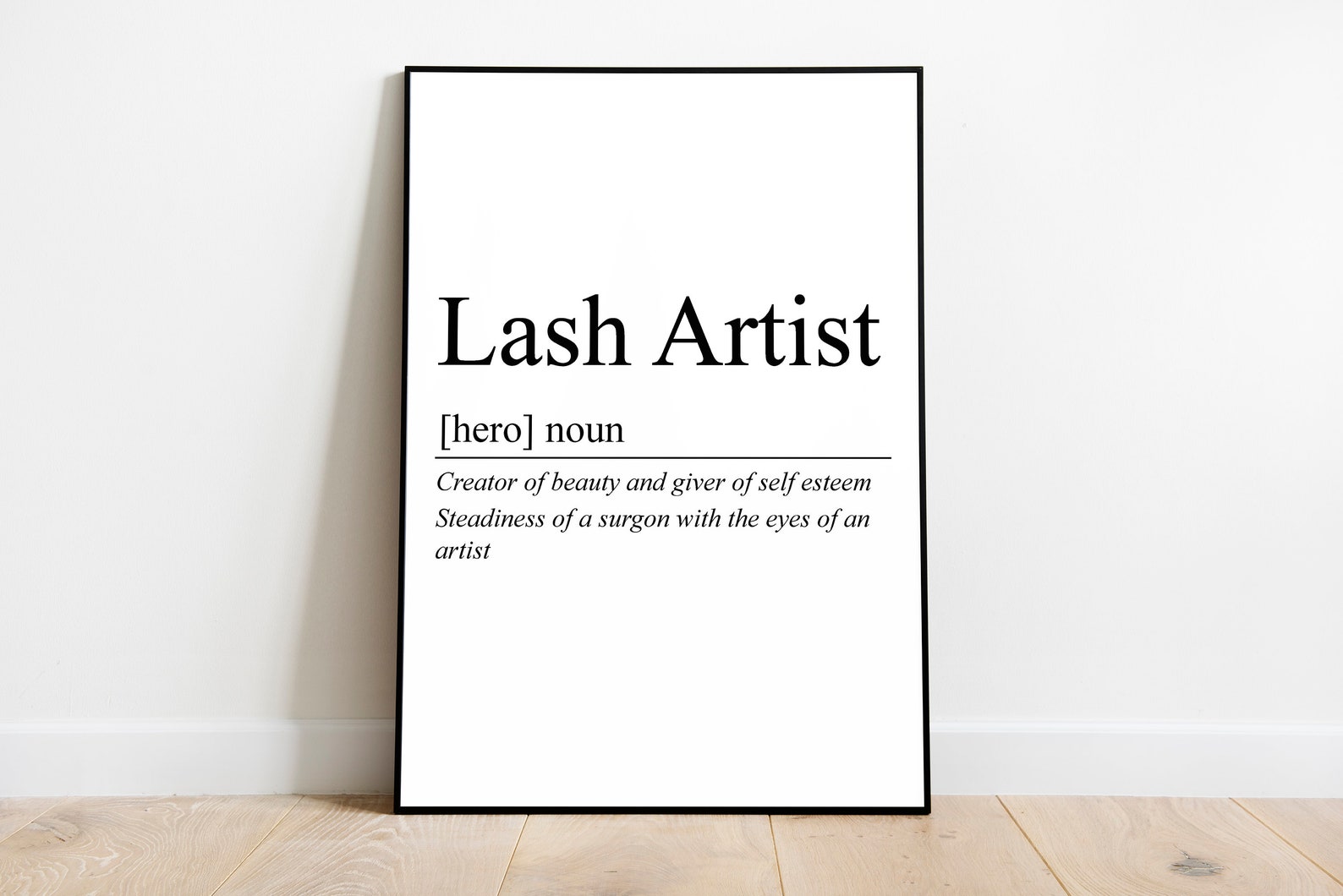 Lash Artist Wall Print Lash Technician Wall Art Salon | Etsy
