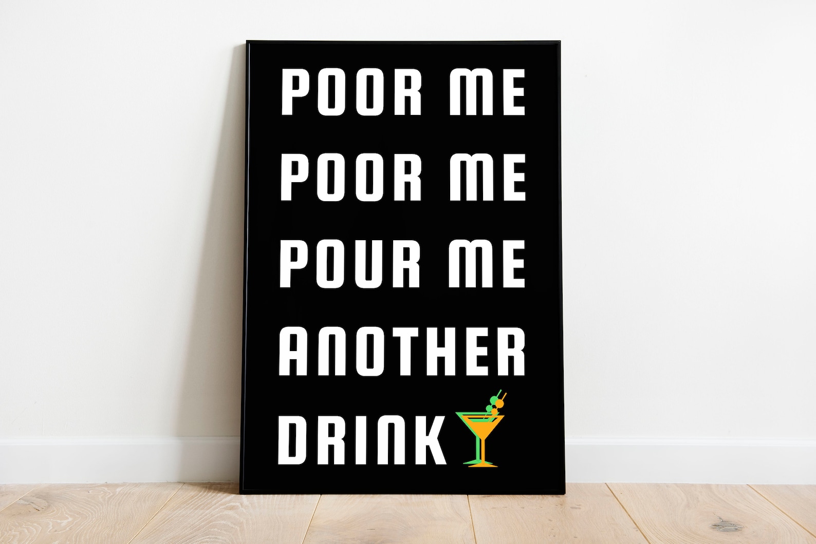 Pour Me Another Drink Gift Wall Art Wall Decor Poster A4 | Etsy
